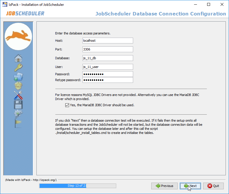 JobScheduler Master Installation - 02 - Dialog Installation - Product ...